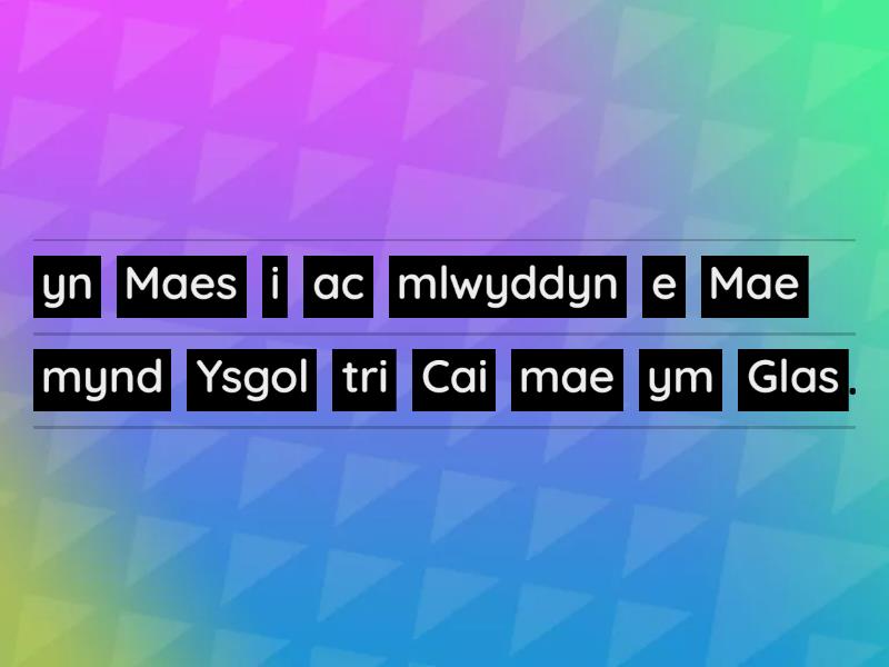 Ysgol a Blwyddyn CC3 S - Unjumble