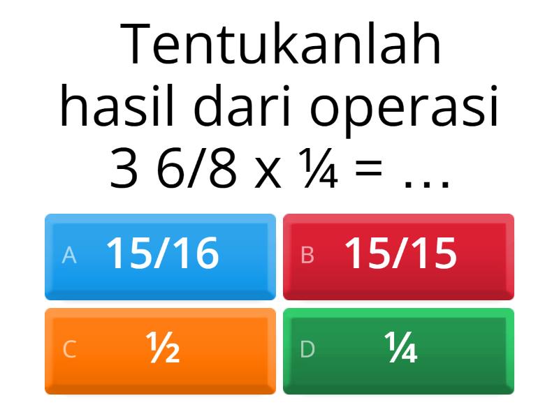 TES FORMATIF PERKALIAN KELAS 5 SDN DUKUH KUPANG II SURABAYA - Cuestionario