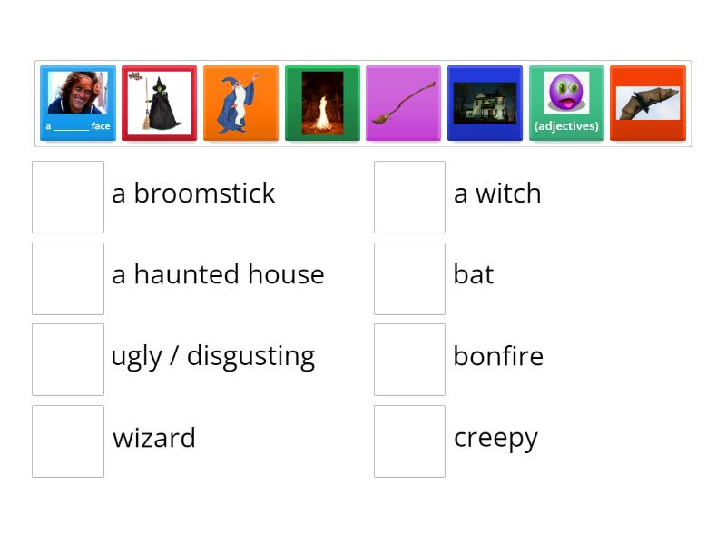 Vocabulary Halloween - Match up