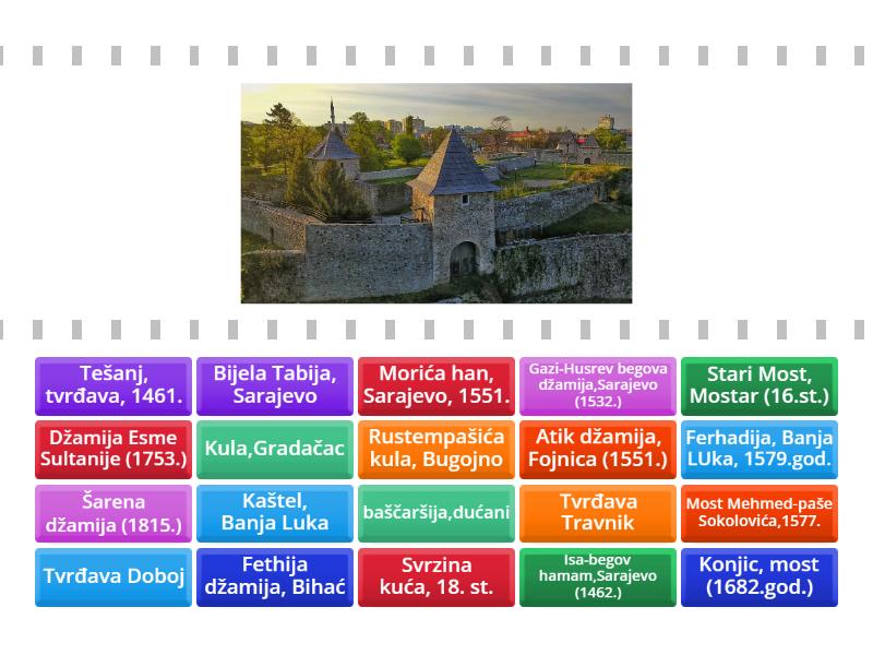 Osmanski spomenici - Find the match