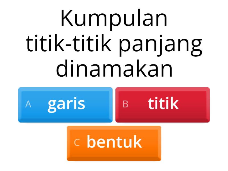 seni rupa - warna garis bentuk - Quiz