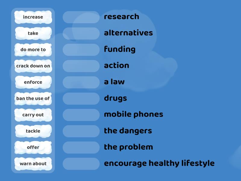 Review Vocabulary Roadmap B2 2B - Match up