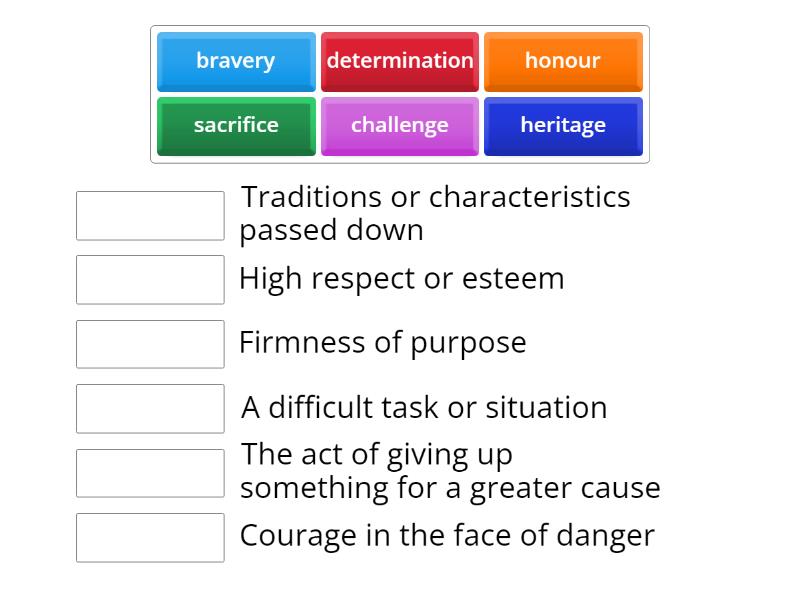 Vocabulary building "Mulan" - Match up