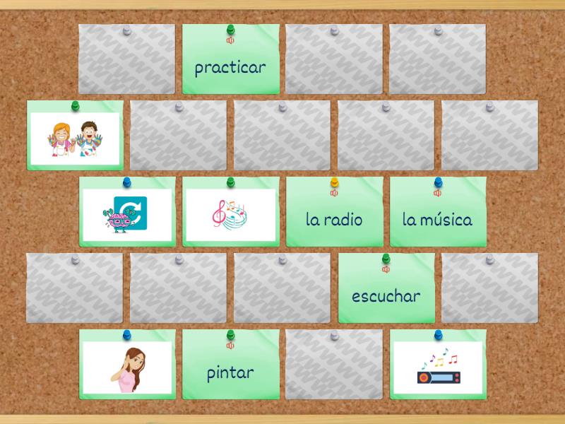 Repeat out loud everything you hear! - Matching pairs