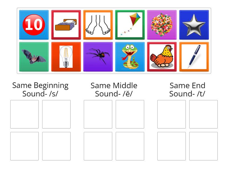 Segmenting Sounds Match - Group sort