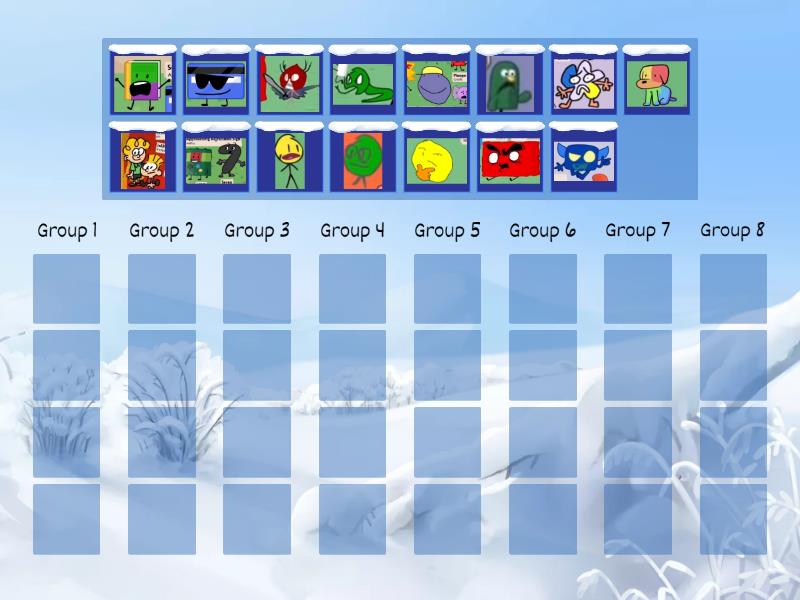 sort the bfb recommended characters - Group sort