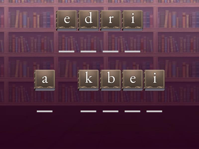 Free time activities - - Anagram