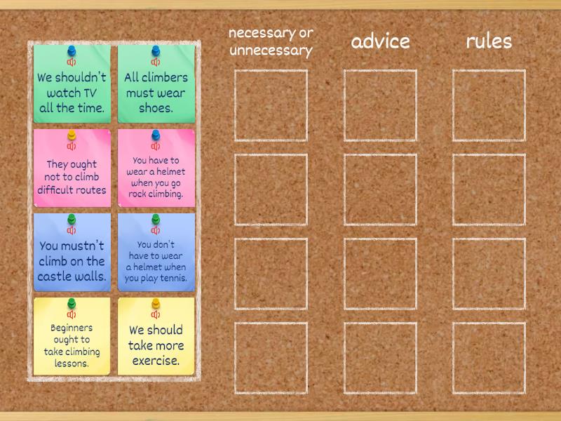 Unit 7: Lesson 2, Grammar - Group sort