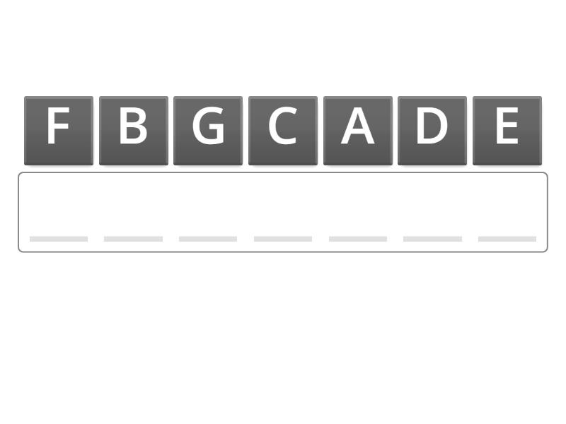 Letter names order (1) - Anagram