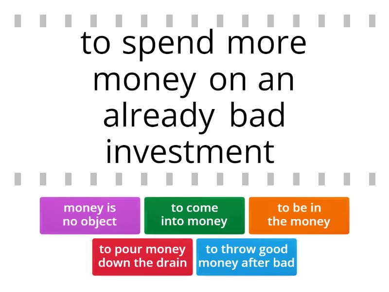 Expressions with money - Find the match