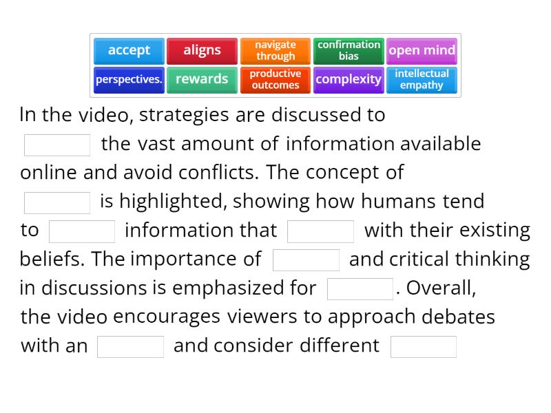 How to sharpen critical thinking skills - Complete the sentence