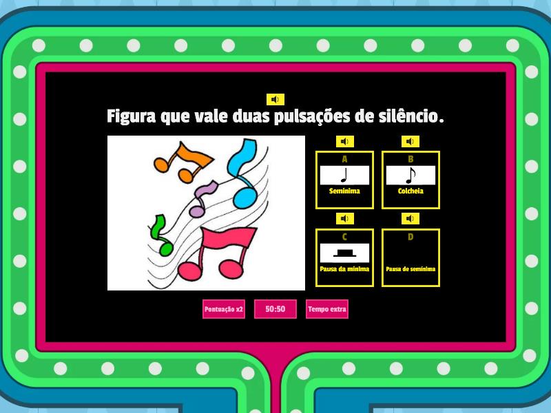 Educação Musical - Figuras ritmicas - Game show de TV