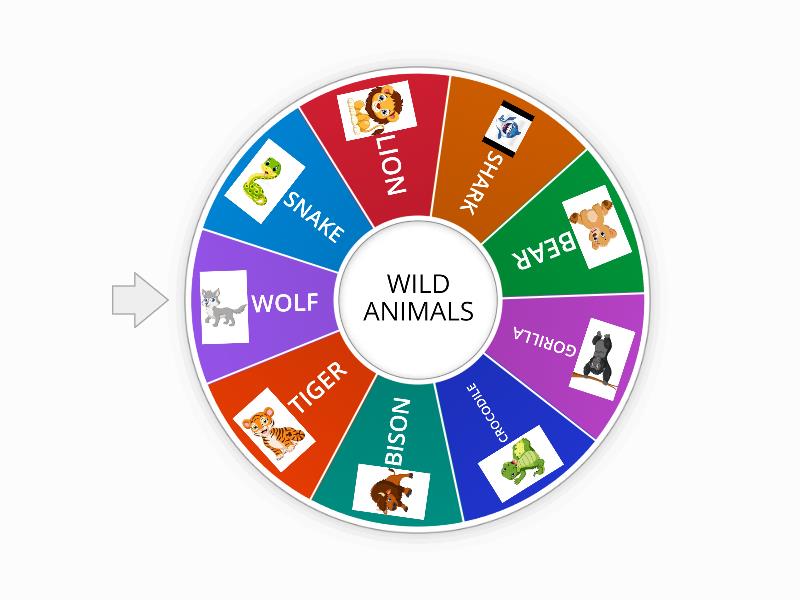 WILD ANIMALS - Spin the wheel