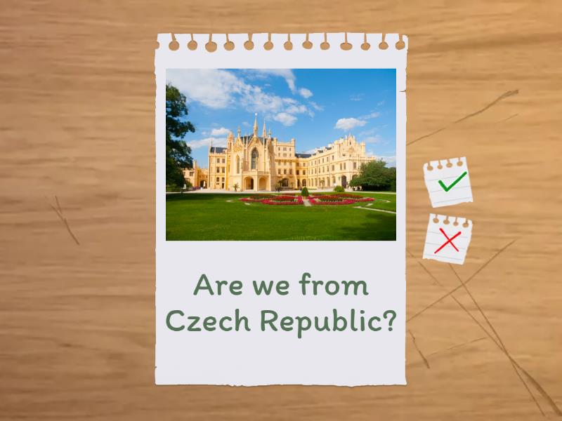 Are you from Czech Republic? - Flash cards