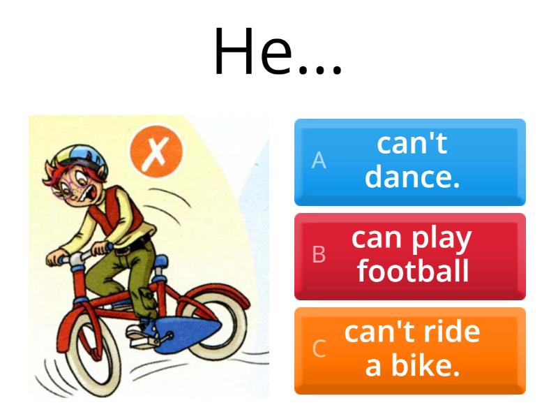 Can/Can't - Cuestionario