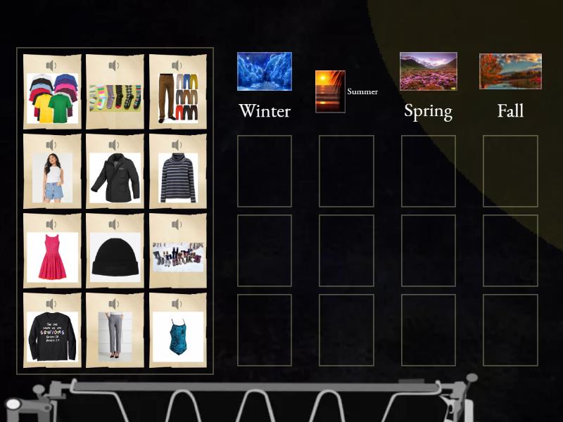 Clothes_seasons - Group sort