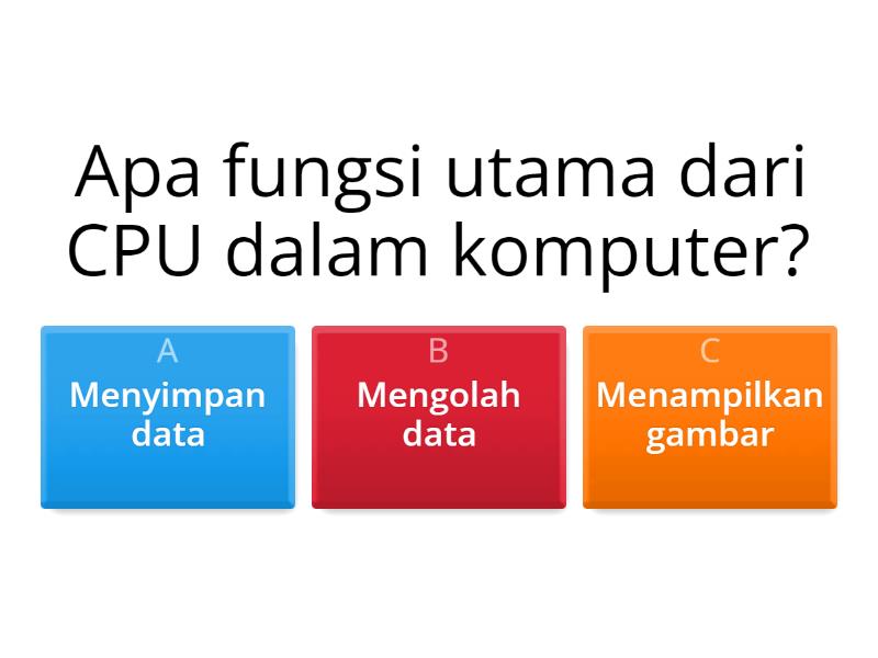 Kuis Perangkat Komputer - Quiz