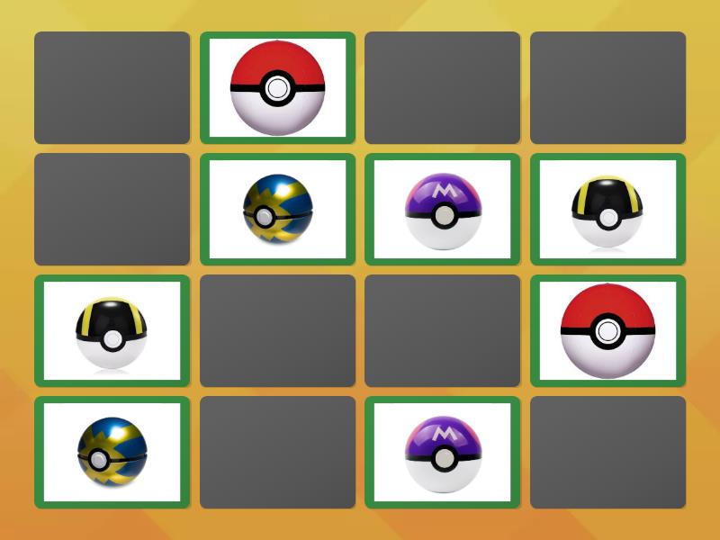 pokemon ball - Matching pairs