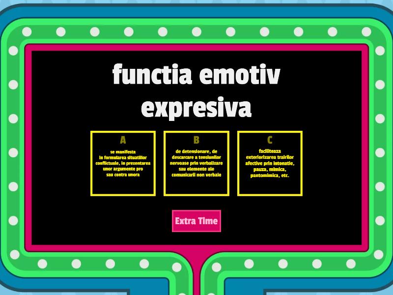 functiile limbajului - Gameshow quiz