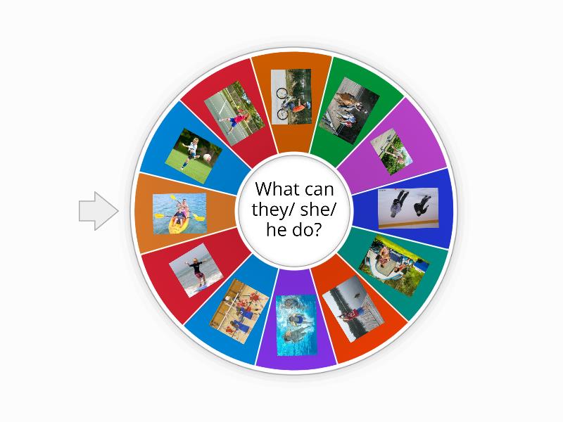 Outdoor Activities - Spin the wheel