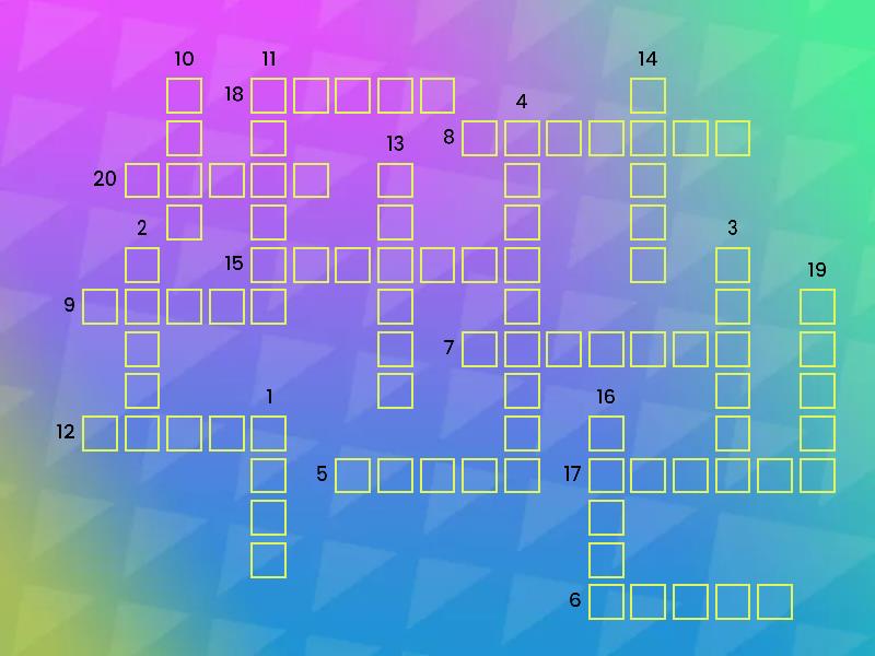 Crossword-diptongos: ai, au, ie, ei, iu, eu, ia - Crucigrama