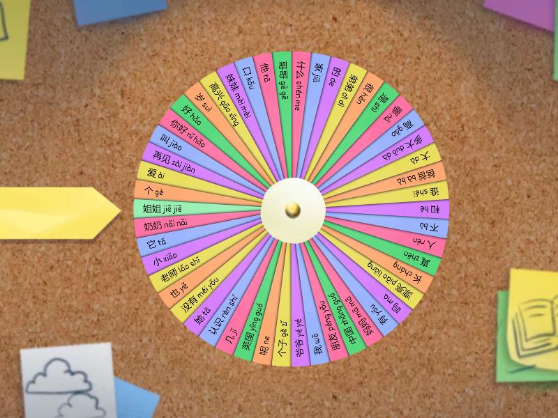 YCT 1 Phrases A - Spin the wheel