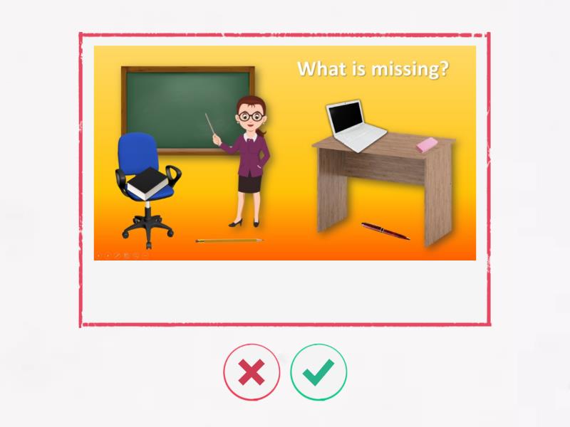 What is missing? - Flash cards