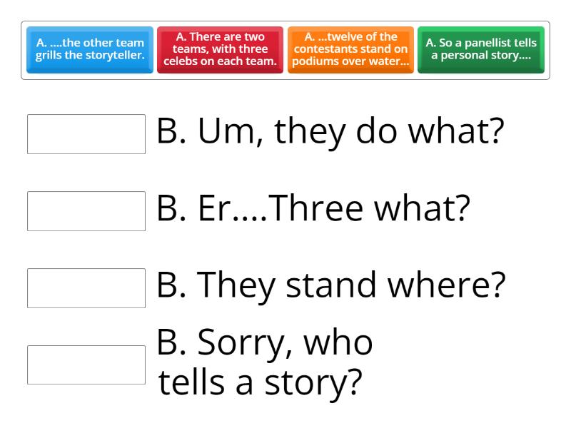Mirror questions - Match up