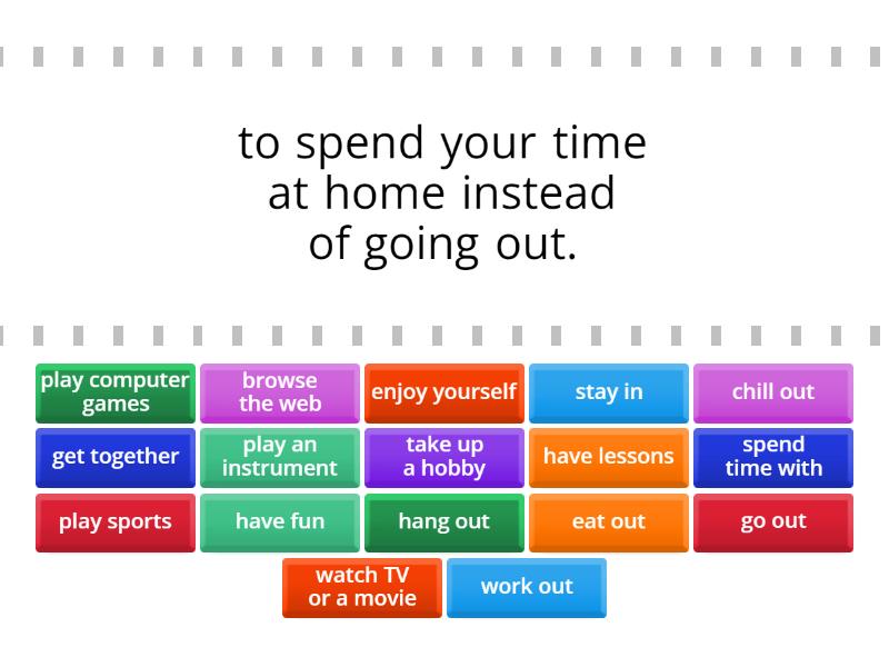 hobbies - Find the match