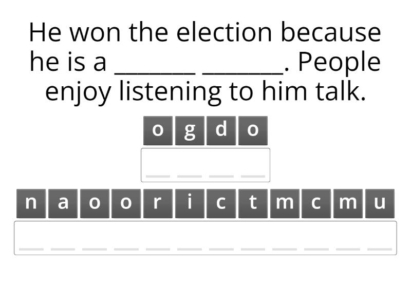 SpeakOut intermediate U4 Adjectives - Anagram