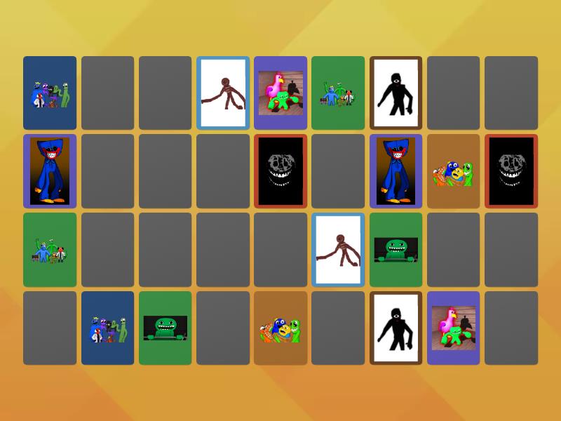 Jogo da memória - roblox - Combine os pares