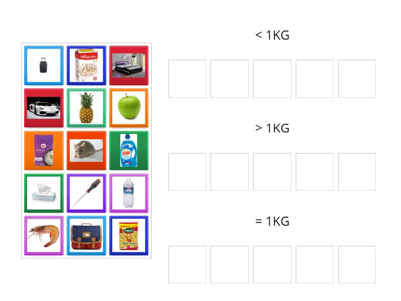Combien tu pèses ? - Group sort
