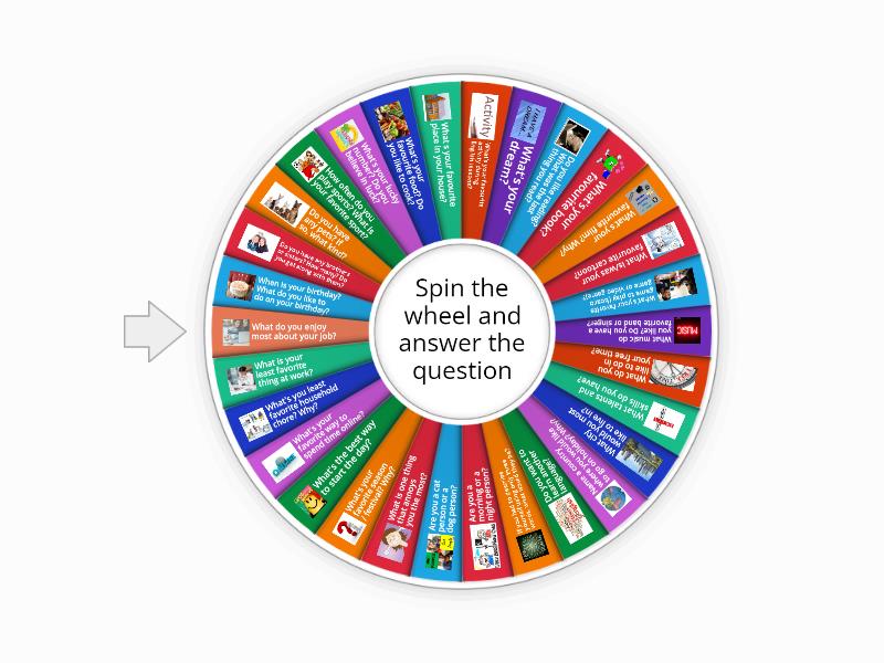 Get to know each other - icebreaker - Spin the wheel
