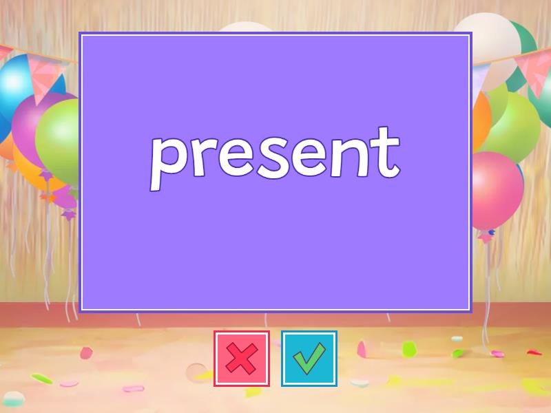 Present - Flash cards