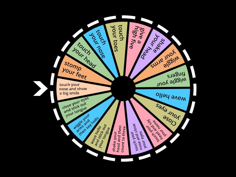 1-step commands - Spin the wheel