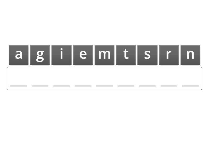 guess the word - Anagram