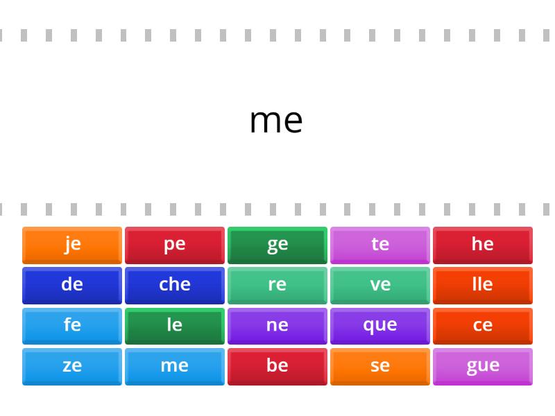 Silabas con E - Menemukan kecocokan
