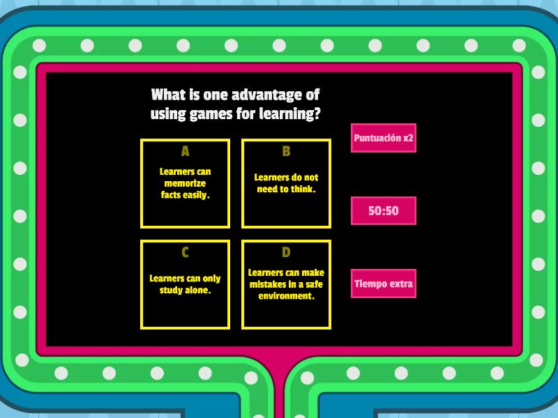 Gamification - Gameshow quiz