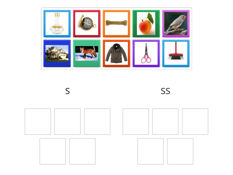 Palavras com S e SS - Group sort