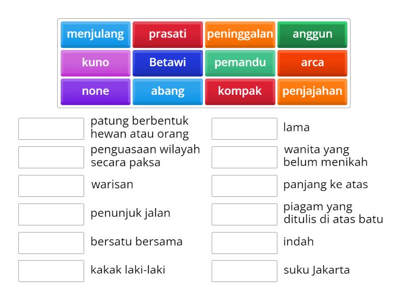 TEMA 10_P3 BAHASA - Match up