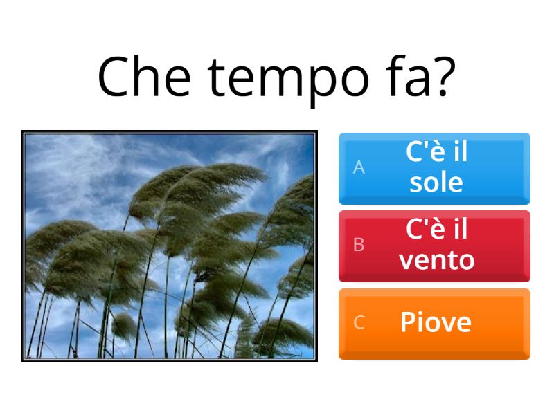 Il meteo - Quiz