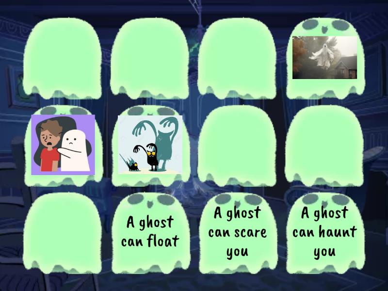 Ghosts' actions - Matching pairs