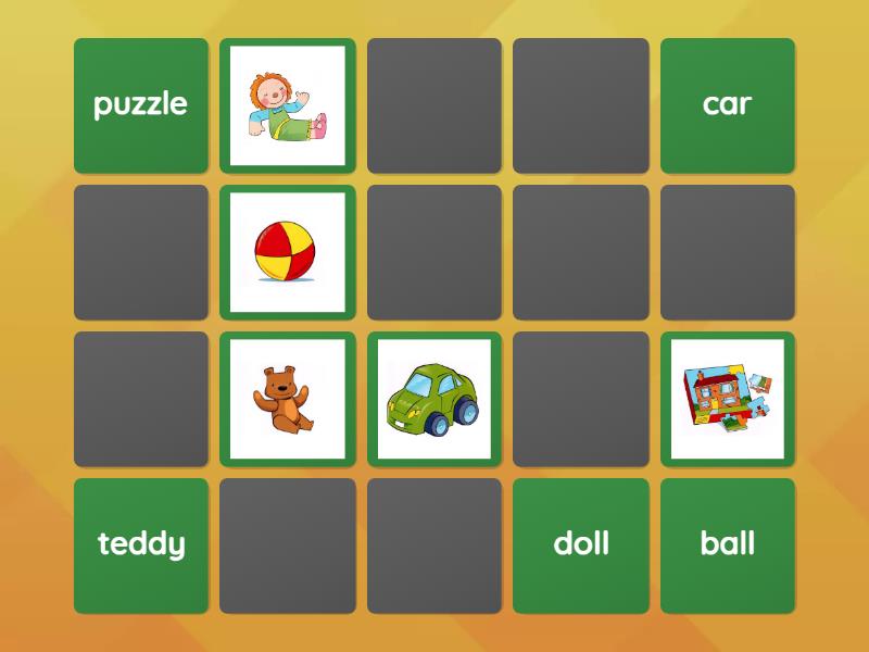 Unit 2. Playtime - Matching pairs