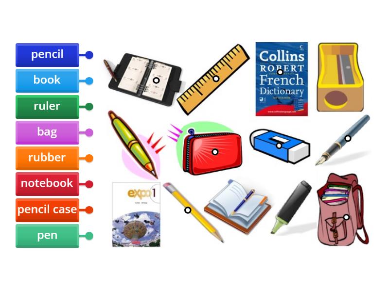 Classroom objects Label - Labelled diagram
