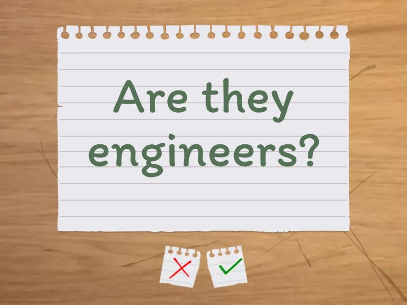 Are you an engineer? to be - Flash cards