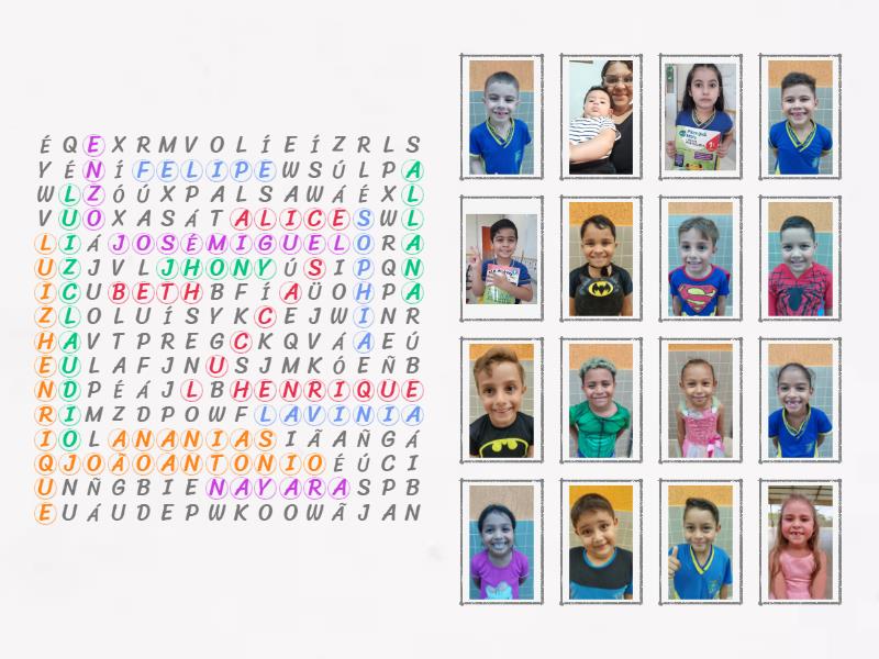 CAÇA PALAVRAS ALUNOS DO 1º ANO 2024 - Caça-palavras