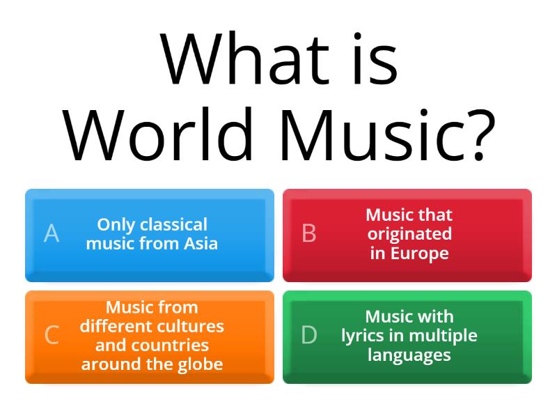World Music Quiz - Cuestionario