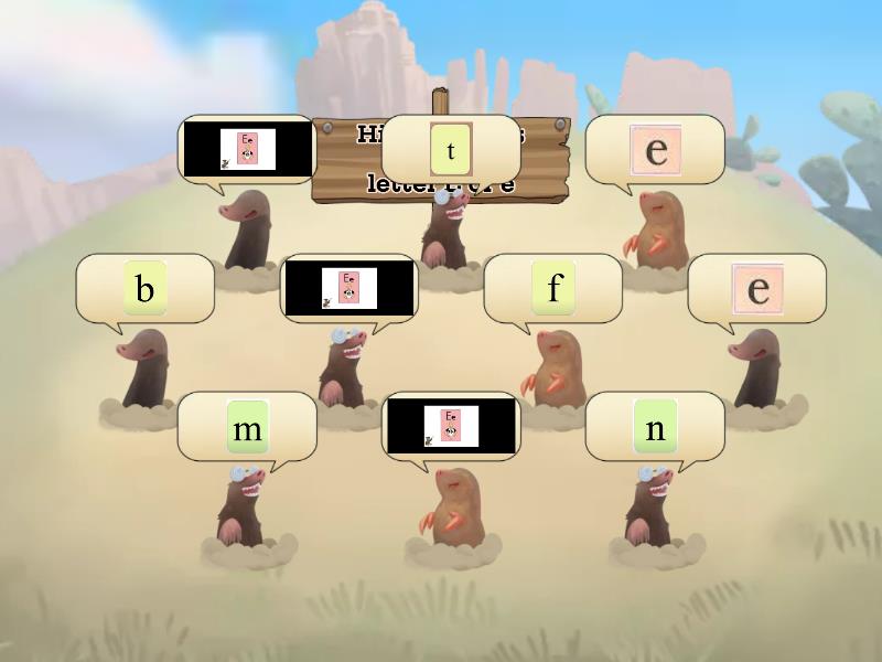 Letter Ee - Whack-a-mole