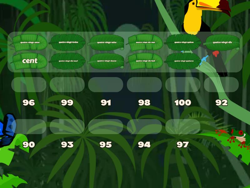 Numbers 90-100 - Match up