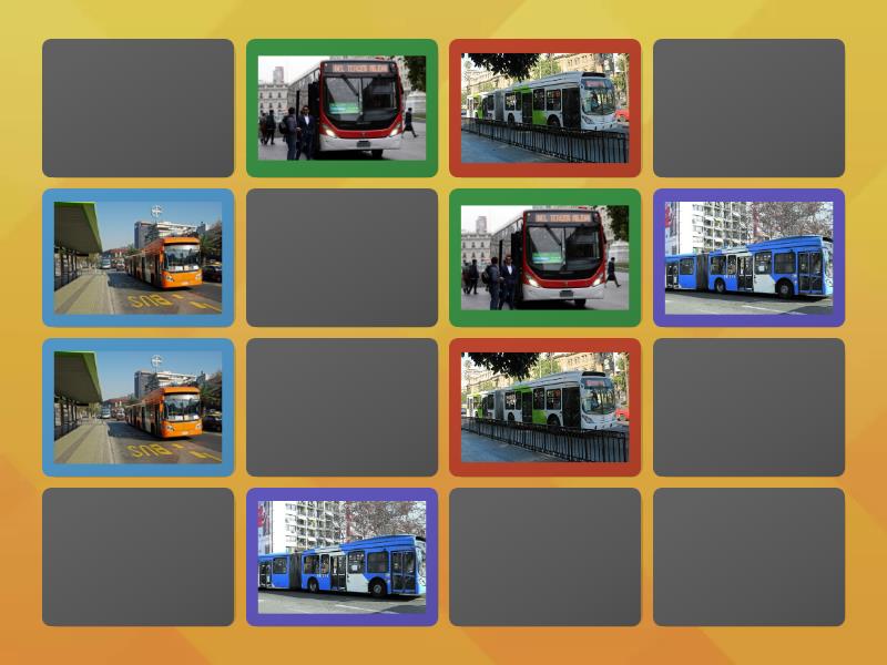 buses santiago - Matching pairs